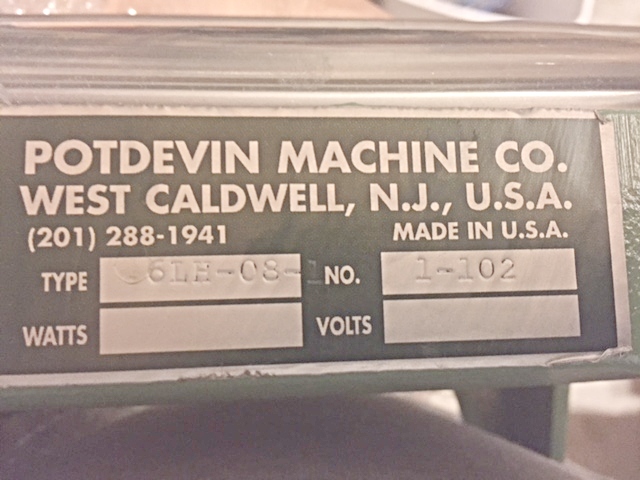 Used Potdevin LH6 Label Paster Bindery Equpment Buy Sell