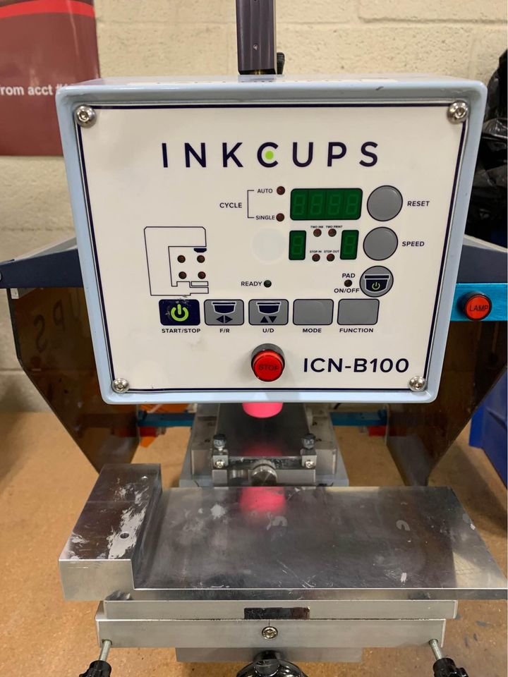 Equipment Lot: INKCUPS ICN-B100 One Color 90mm Pad Printer